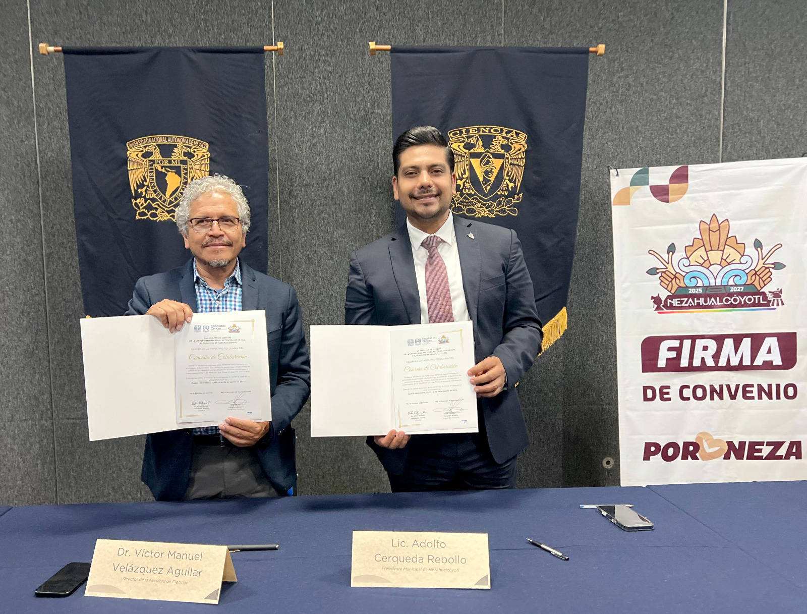 Firma Adolfo Cerqueda convenio con la UNAM y anuncia primera Feria de ...